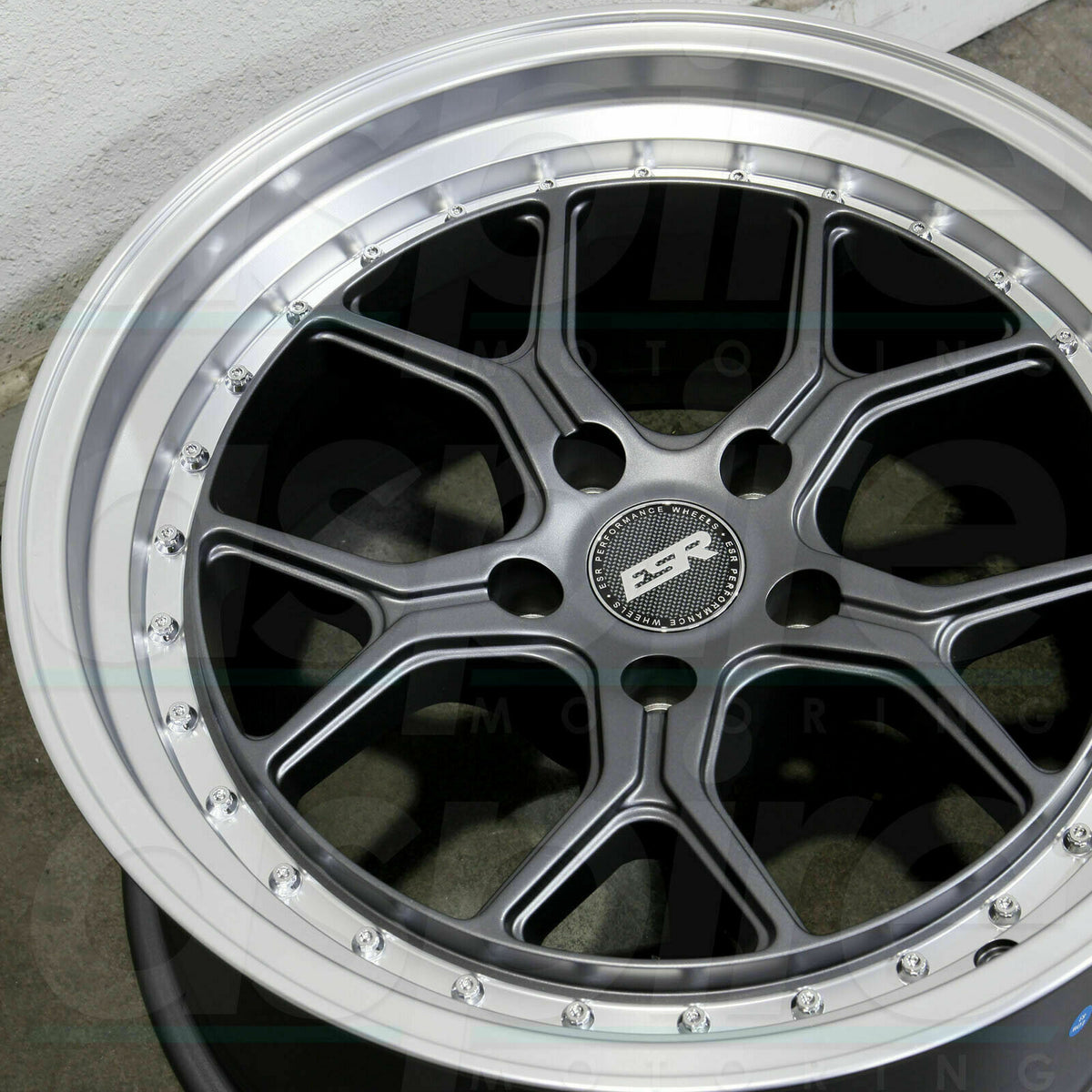 19 Inch ESR CS2 Matte Graphite Machined Lip Wheels 19x9.5 +22 5x114.3 ...