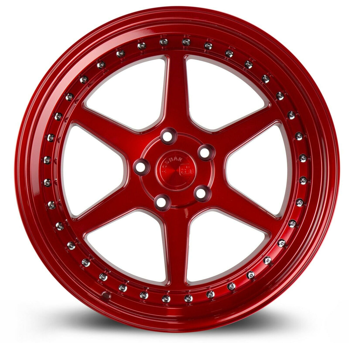 18x8.5 Candy Red Wheels Aodhan DS09 5x100 +35 Rims Fit VW Jetta Golf 1 ...