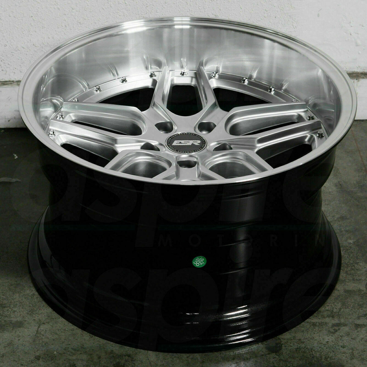 ESR CS15 Wheels 18x9.5 +35 5x114.3 Silver Machined 18 Inch Deep Dish R ...