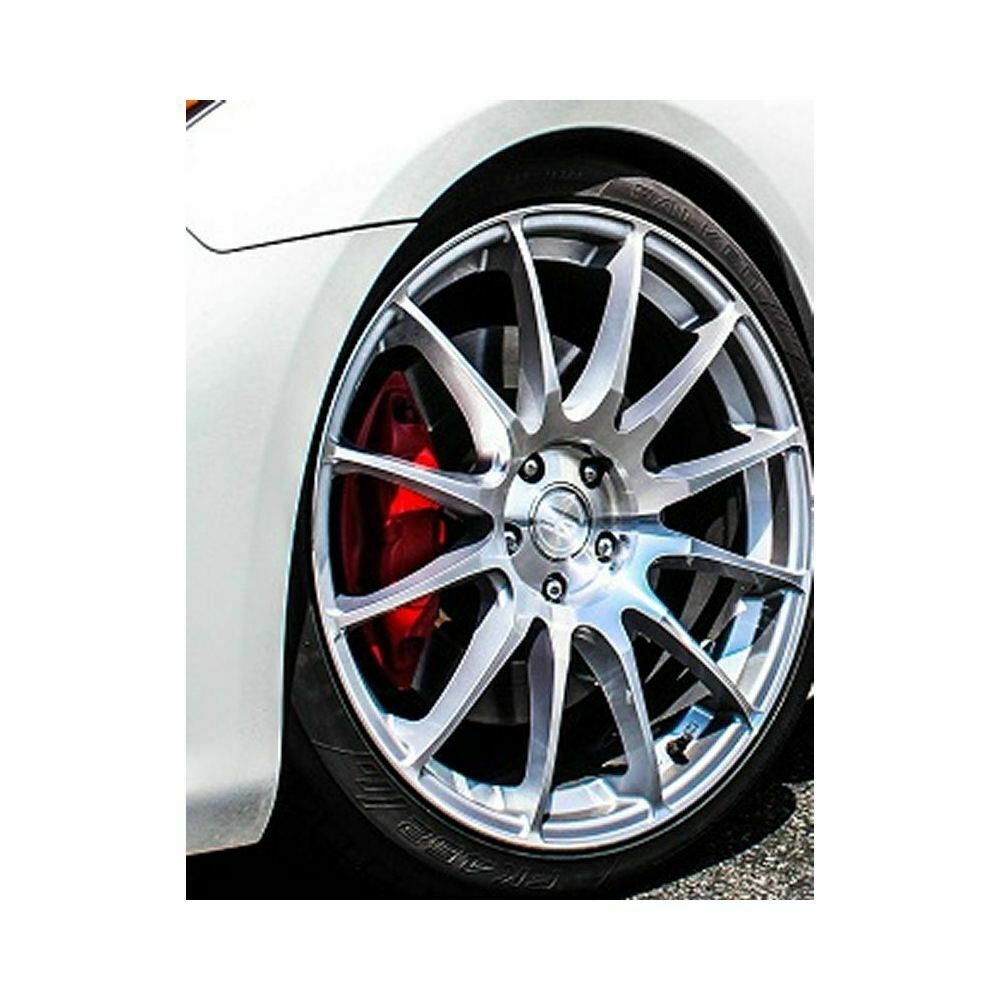 20" MRR GF6 Silver Machined Wheels 20x9 5x112 +38 Ground Force Rims Se ...