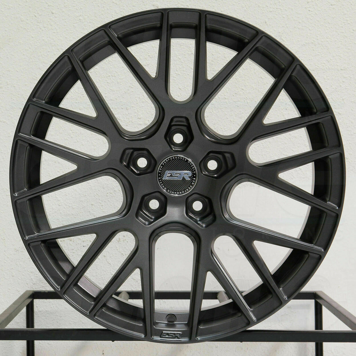 19" ESR RF11 Gun Metal Graphite Wheels 19x9.5 +35 5x120 19 Inch Rims S ...