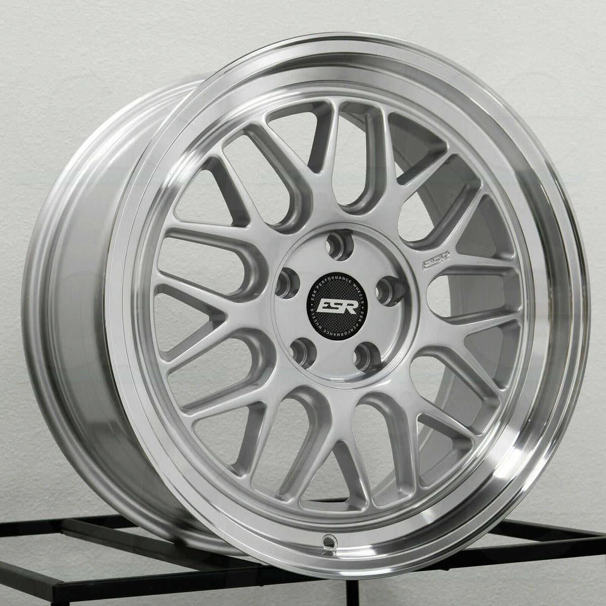 19" ESR CR1 Hyper Silver Machined Lip Wheels 19x9.0 +32 5x120 Rims Set ...