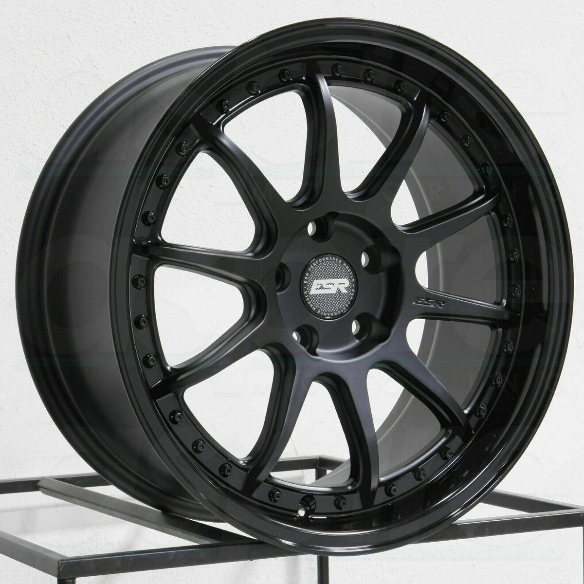 18x8.5 5x114.3 +30 ESR CS12 18" Black Wheels For Accord Civic Lexus Ni ...