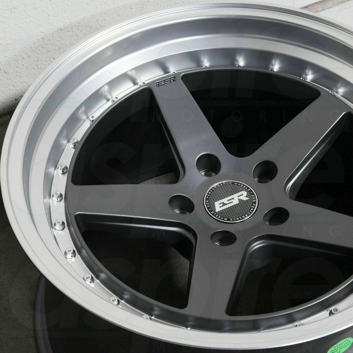 18x8.5 5x100 +30 ESR CS5 18" Graphite Wheels For Corolla Camry Celica ...