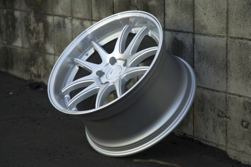 18" AODHAN DS02 18x9.5 5x100 +35 Silver Machined Face Wheels (Set of 4 ...