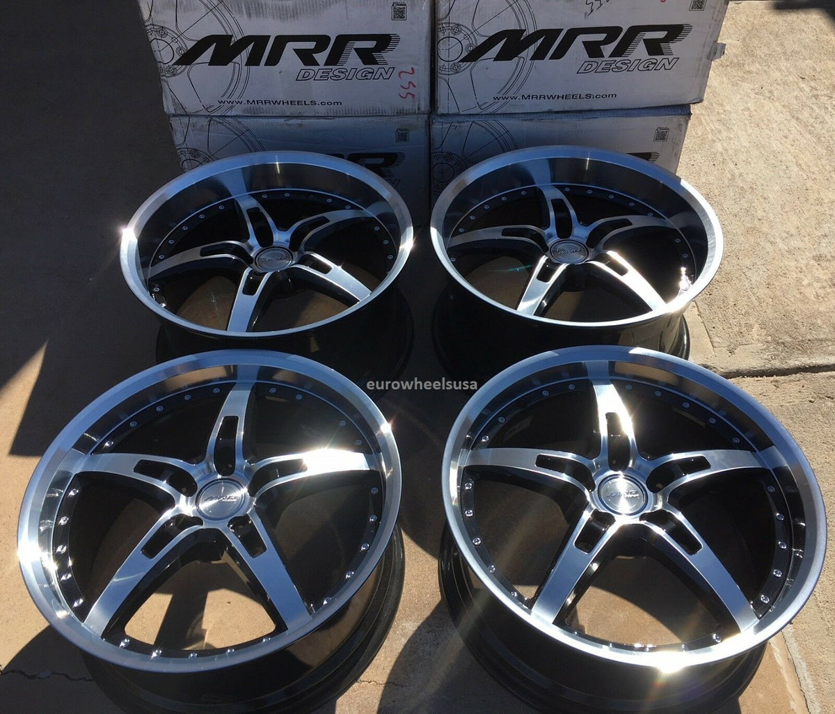 19 Inch MRR GT5 Wheels Set 19x8.5 +35 / 19x9.5 +40 5x114.3 Staggered s ...