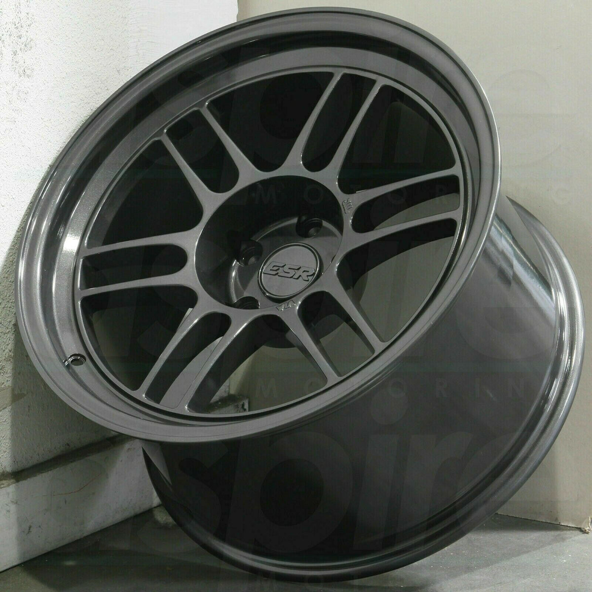 18x10.5 ESR SR11 Gun Metal Wheels 18 Inch 5x100 +22 Rims Set of 4 ...