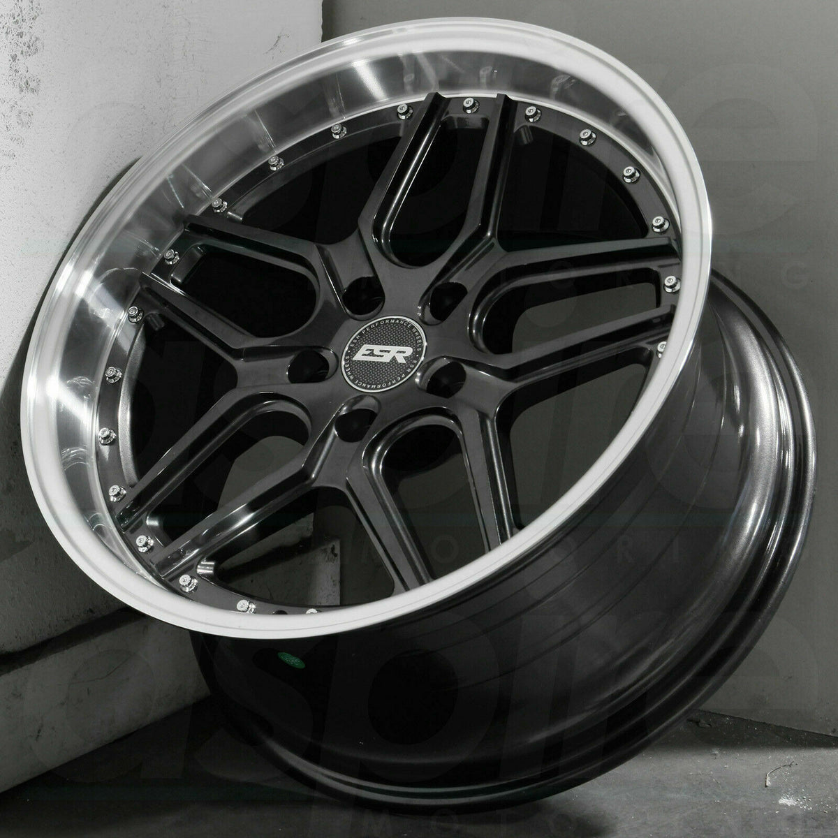 ESR CS15 Wheels 18x8.5 +30 5x100 Graphite Gunmetal Deep Dish 18 Inch R ...