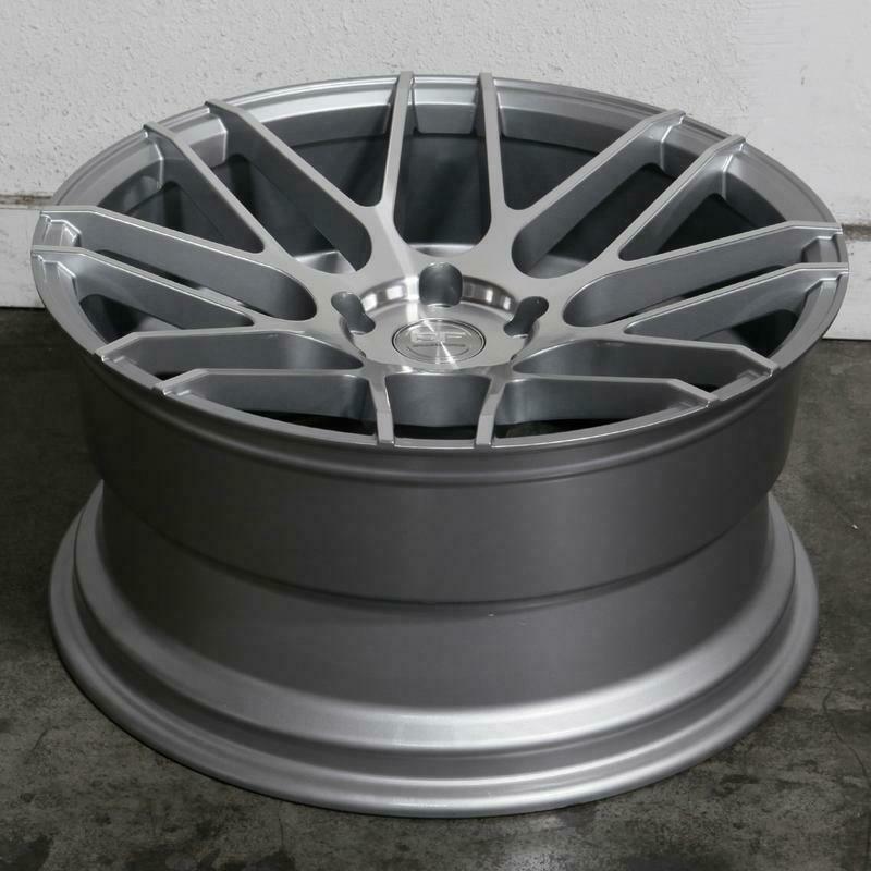 20" MRR GF7 20x9 +20 / 20x10.5 +20 5x114.3 Wheels Silver Ground Force ...