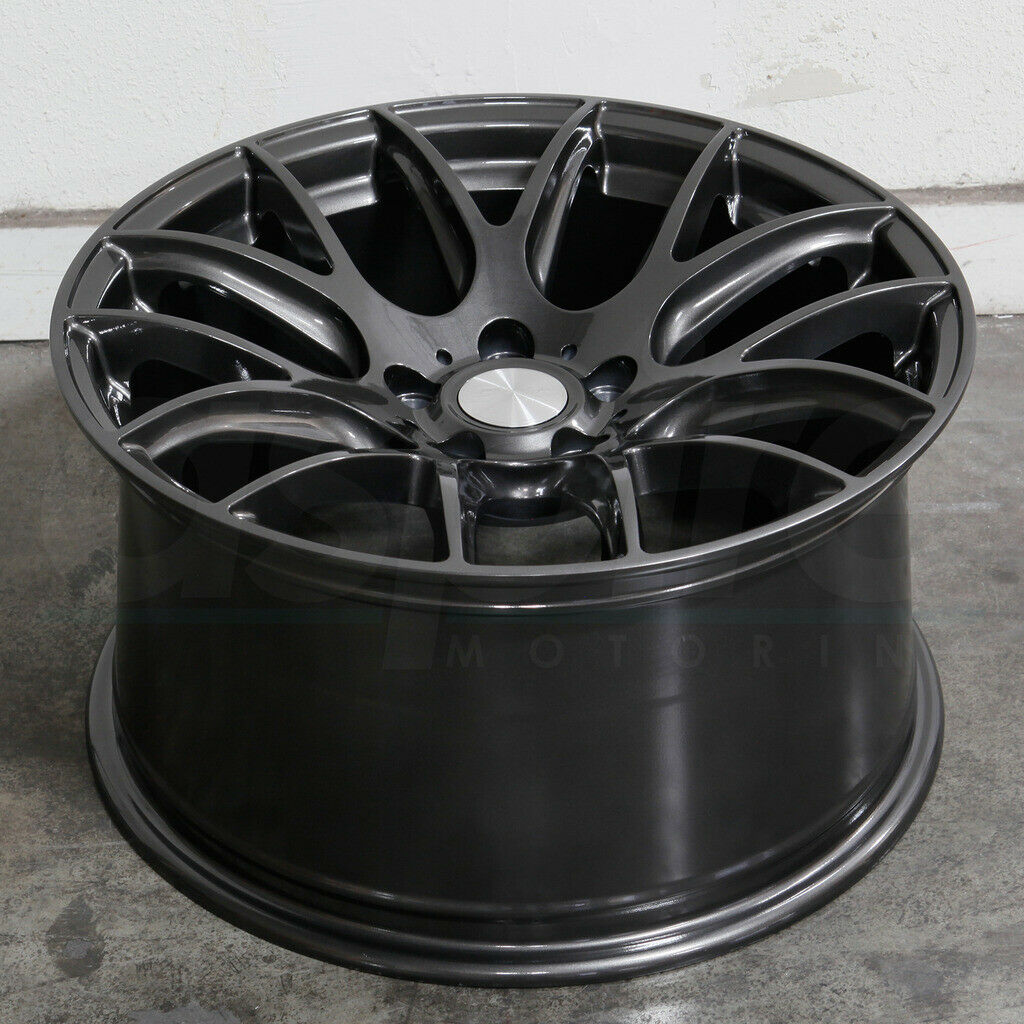 18" Gun Metal ESR SR12 Wheels 18x9.5 / 18x10.5 +22 5x114.3 Concave Rim ...