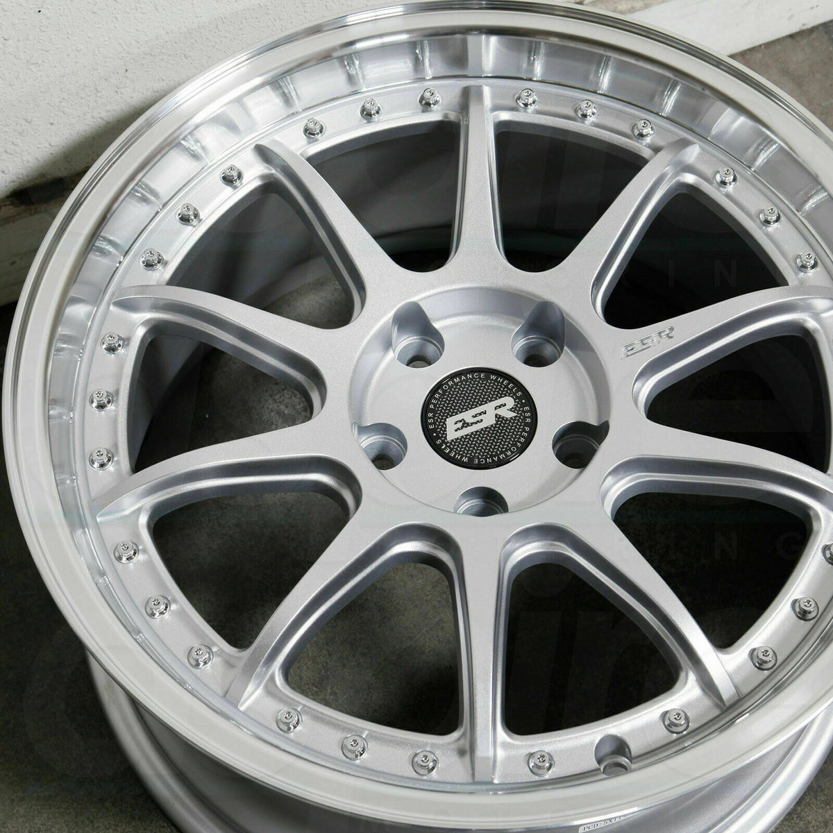 ESR CS12 Wheels 18x8.5 +30 5x120 Silver 18 Inch Rims Set Fit BMW 325 3 ...