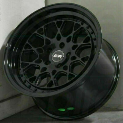19" ESR CS3 Gloss Black Wheels 19x8.5 +30 / 19x9.5 +35 5x114.3 Rims Se ...